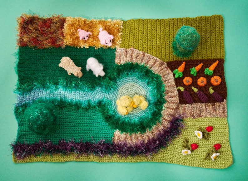 Farm Baby Play Mat, Fairy Garden Playmat, Sensory Toys, Play Room Decor ...