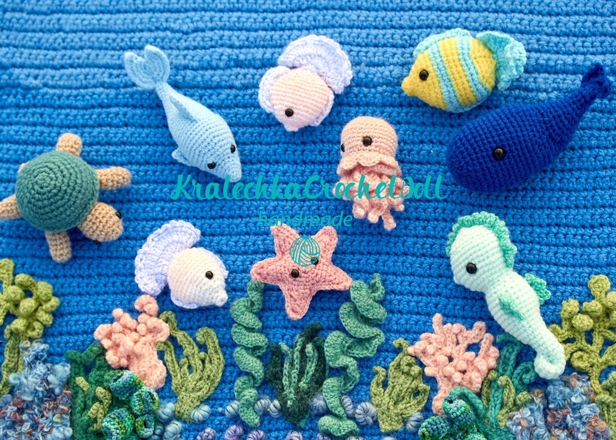 Ocean Theme Baby Play Mat, Under the Sea Baby Gift Set, Ocean Nursery ...