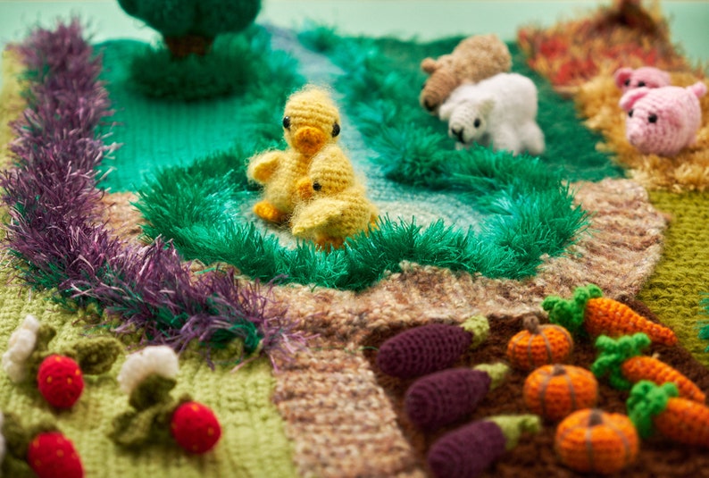 Farm Baby Play Mat, Fairy Garden Playmat, Sensory Toys, Play Room Decor ...