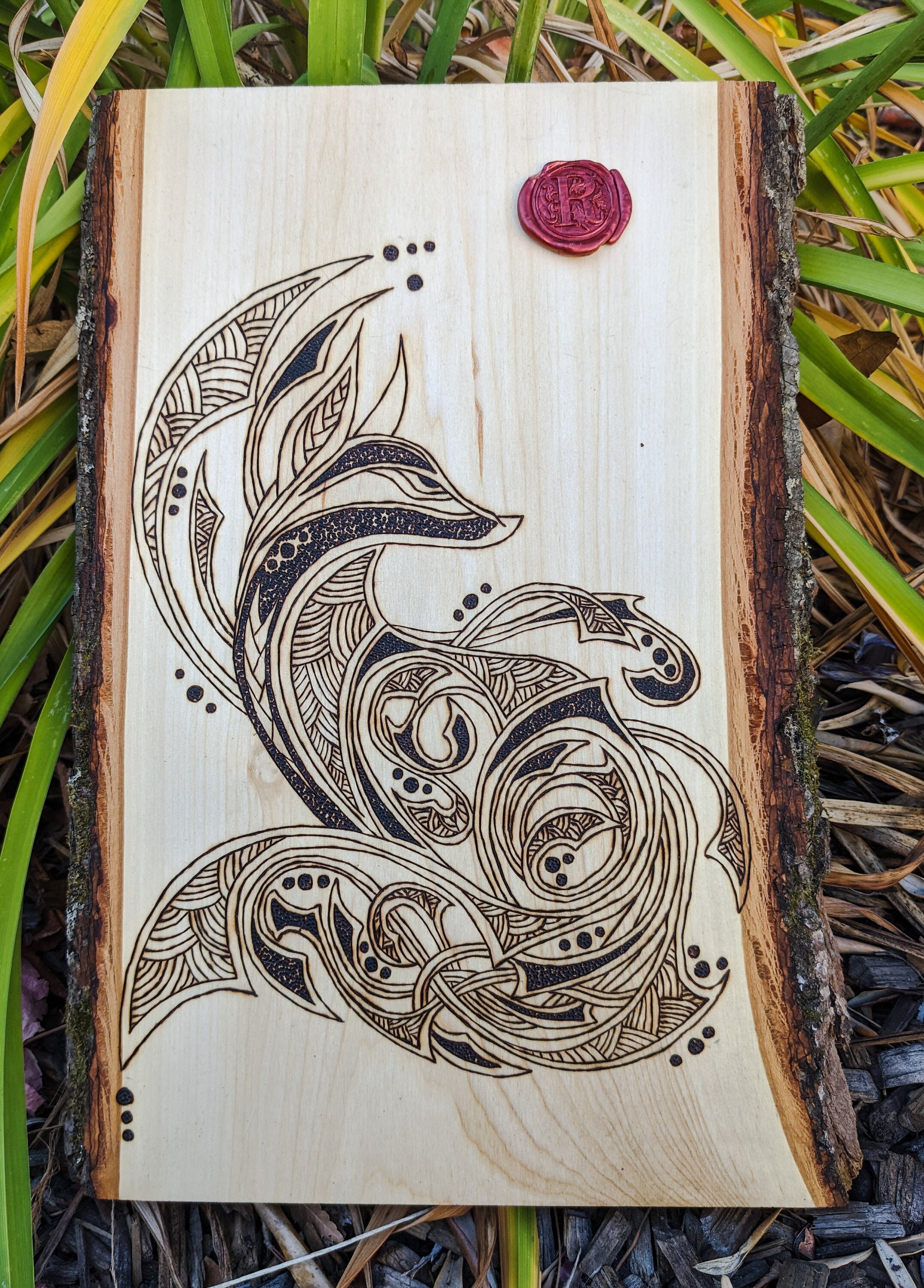 Nordic Fox Pyrography Wood Burning Art - Etsy