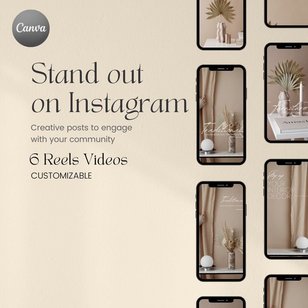 6 Instagram Reels Video Templates | Business Reels | Canva Templates ...