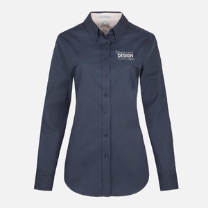 Luxe Embroidered Dress Shirt for Women | Embroidered Apparel | Button ...