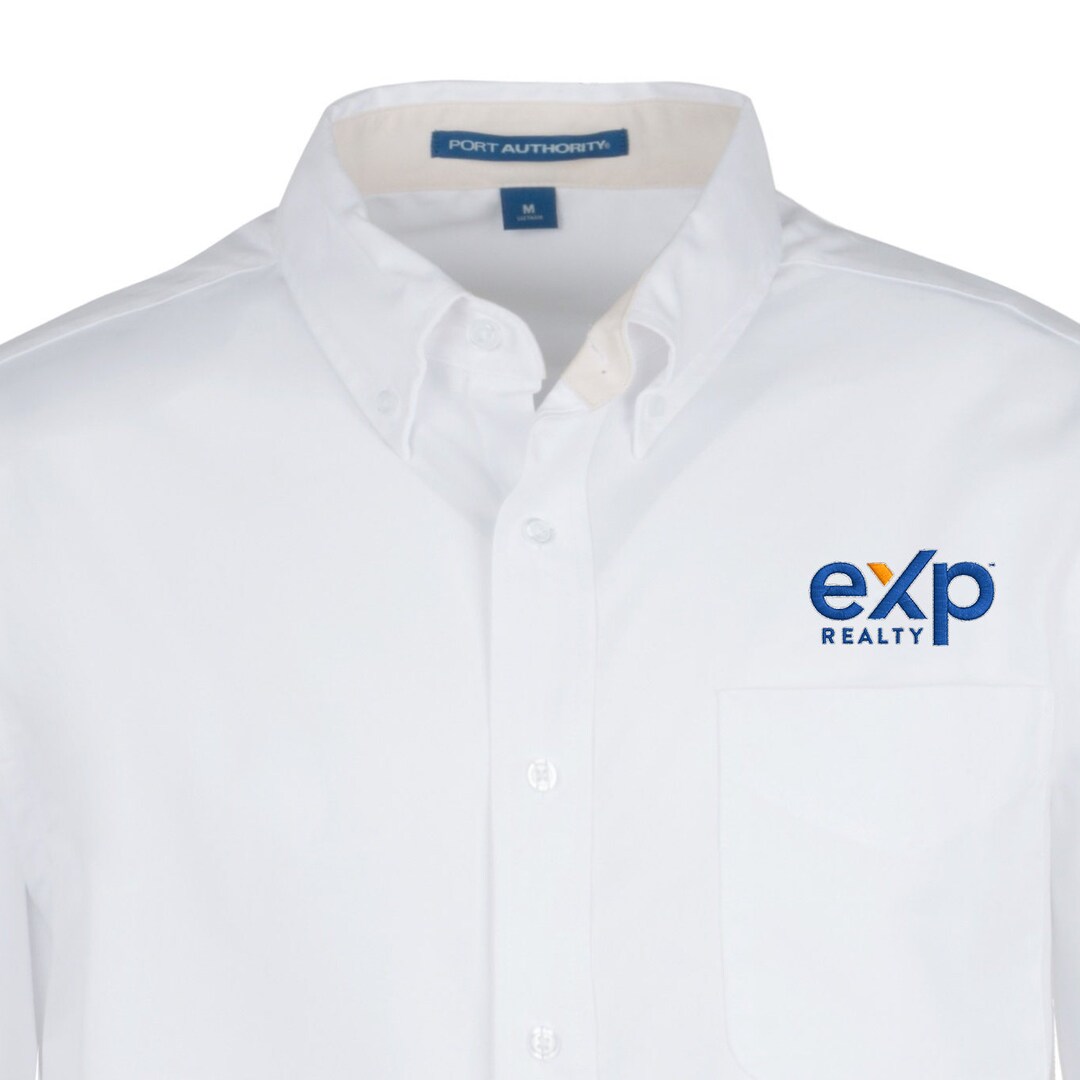 Exp Luxe Woven Shirt for Men | Embroidered Logo | Premium Button Down ...
