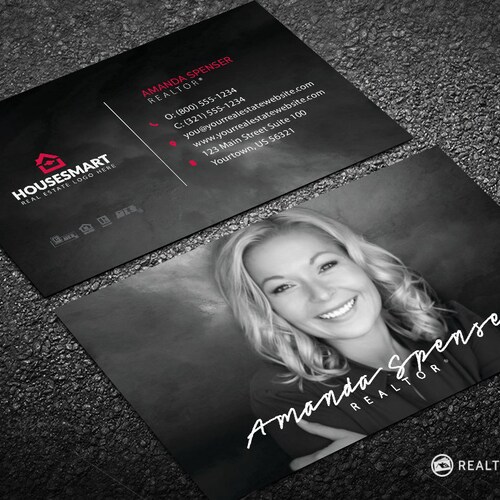 Real Estate Business Card Luxury Real Estate Card Design - Etsy