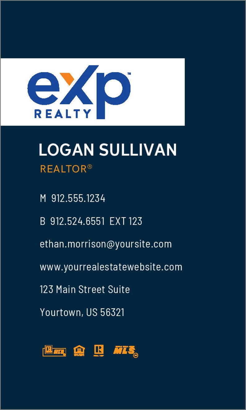 Exp Realty Business Card Real Estate Business Card Clean | Etsy