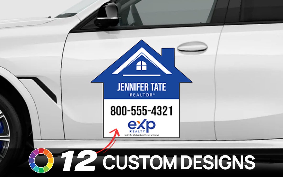 Exp Realty House Car Magnets - Custom Designed - Full Color Printed ...
