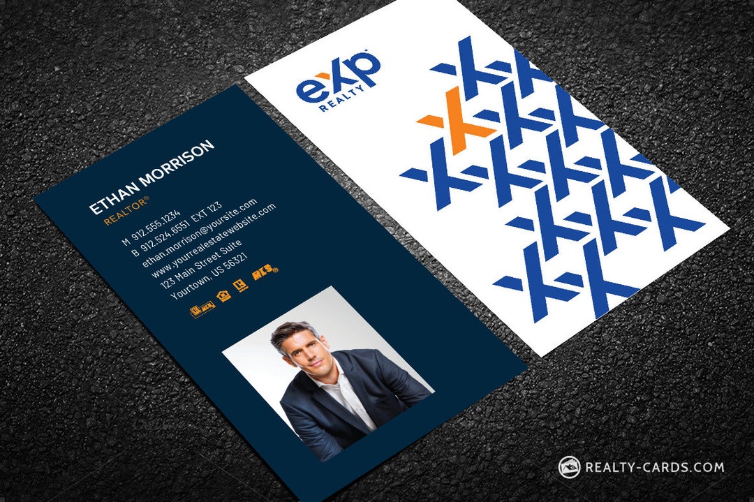 Exp Realty Business Card - Real Estate Business Card Template Featuring ...