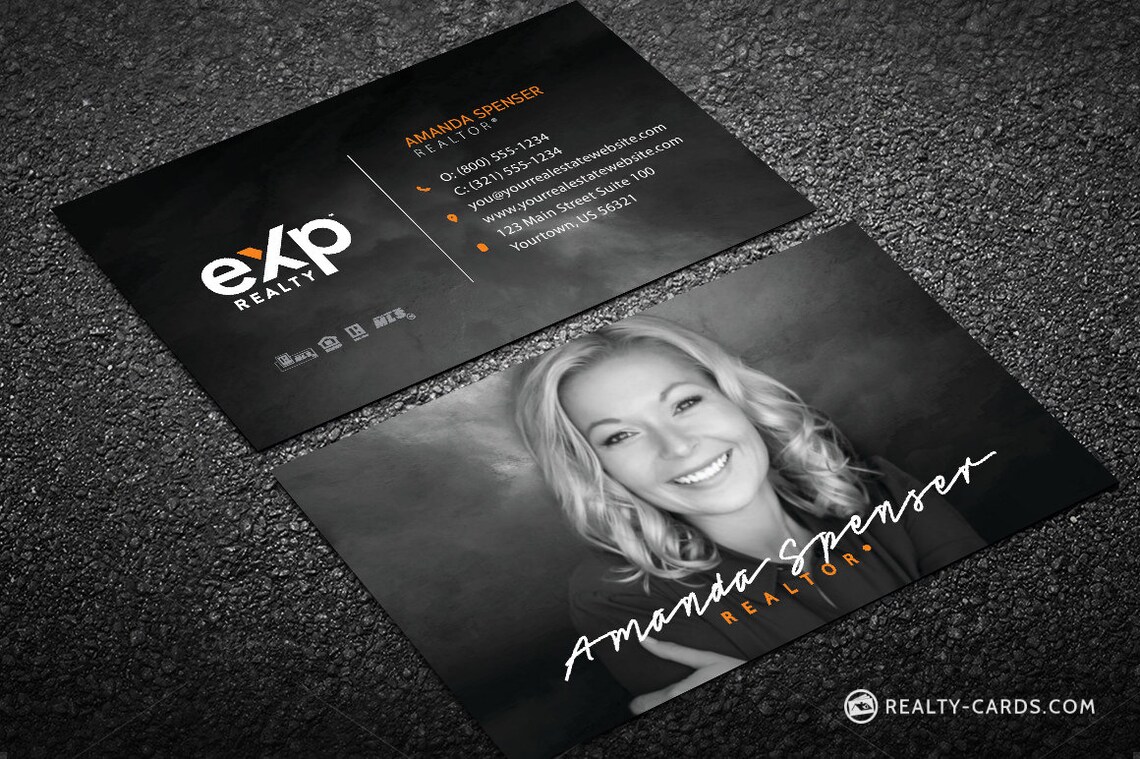 Exp Realty Business Card Real Estate Broker Business Card - Etsy