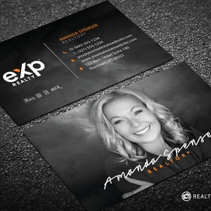 Exp Realty Business Card - Real Estate Broker Business Card - Featured ...