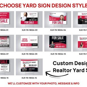 Keller Williams Yard Sign - 18"x24" - Stakes Included - Custom Printed ...