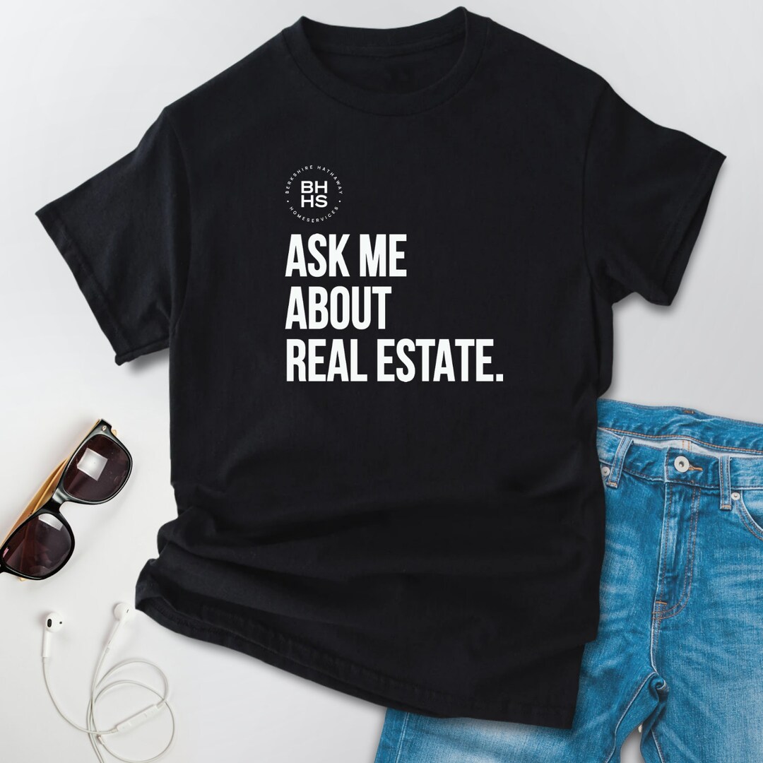 Berkshire Hathaway Logo T-shirt | Ask Me About Real Estate T-shirt ...