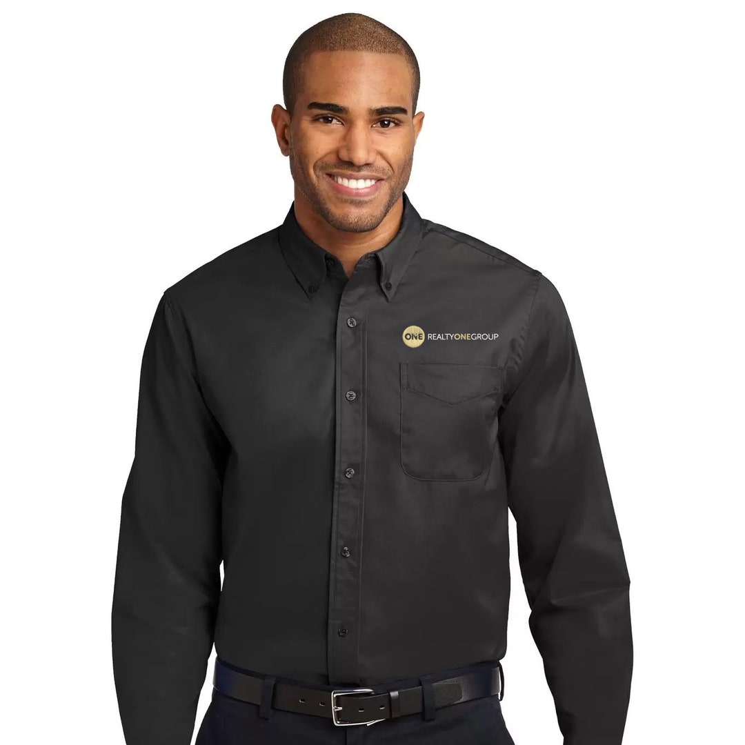 Realty One Group Luxe Shirt for Men | Embroidered Logo | Premium Button ...