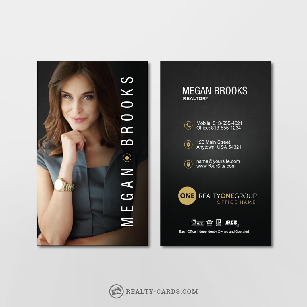Realty One Group Business Card - Real Estate Business Card Design ...
