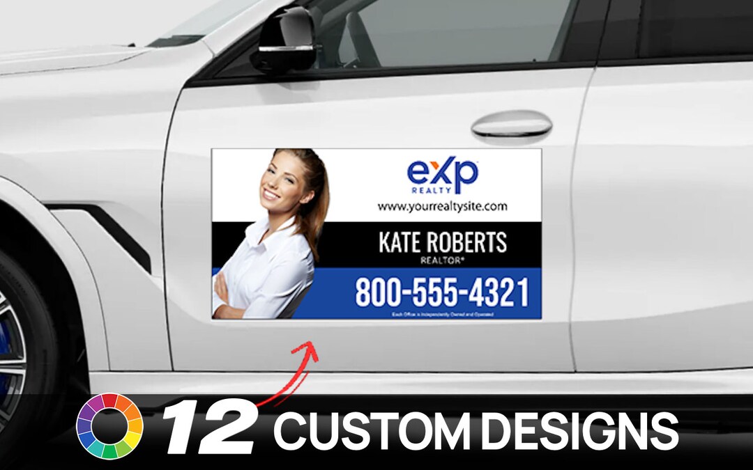Exp Realty Car Magnets - Custom Designed - Full Color Printed Magnets ...