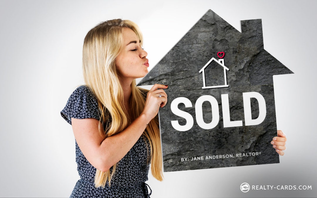 Real Estate Prop - "sold" Realtor Testimonial Prop - House Shape Cutout ...