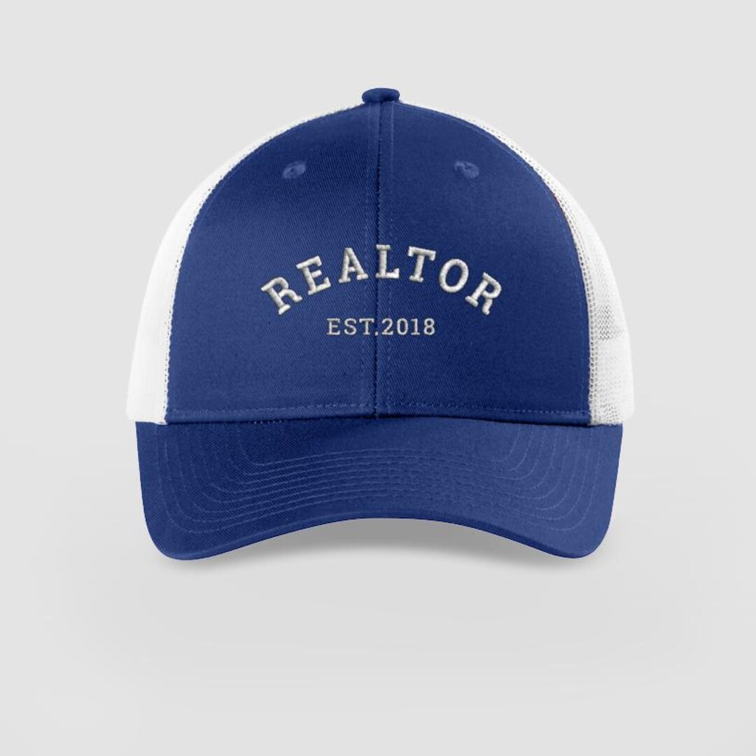 REALTOR Embroidered Trucker Cap | Embroidered Low-profile Snapback ...