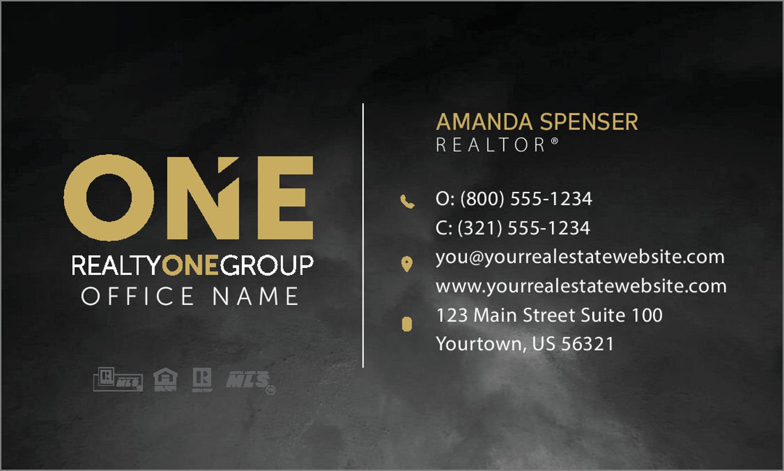 Realty One Group Business Card Real Estate Business Card - Etsy