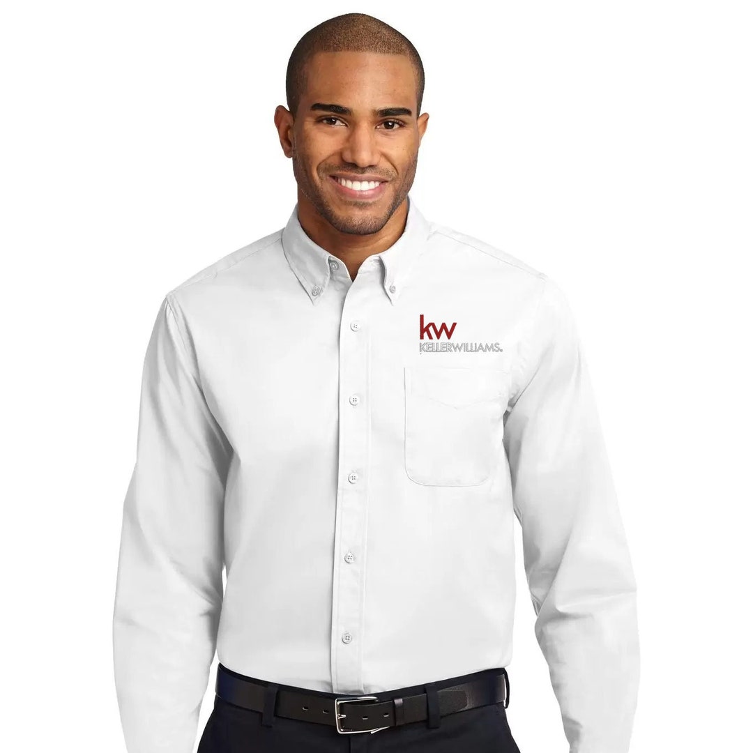 Keller Williams Luxe Woven Shirt for Men | Embroidered Logo | Premium ...