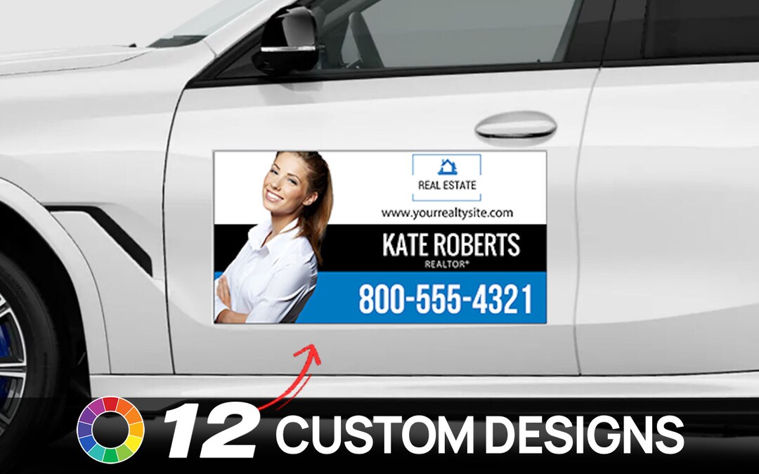 Real Estate Car Magnets - Custom Designed - Full Color Printed Magnets ...