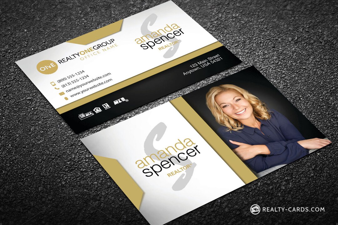 Realty One Group Business Card - Real Estate Agent Business Card ...