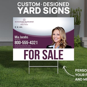 Berkshire Hathaway Yard Sign 18x24 Stakes Included Custom Yard Signs ...