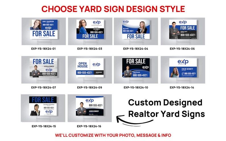 Exp for Sale Sign - 18"x24" - FREE Metal Stakes Included - Printed Yard ...