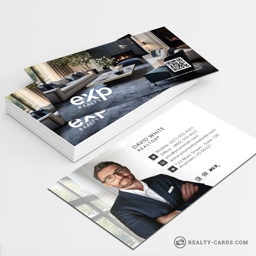Exp Realty Business Card - Real Estate Broker Business Card - Featured ...