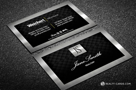 Weichert Business Card Luxury Real Estate Card Design Free - Etsy