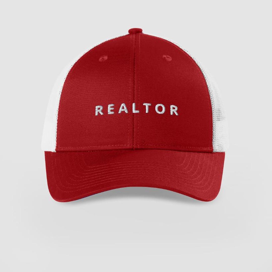 REALTOR Embroidered Trucker Cap | Low-profile Snapback Trucker Cap for ...