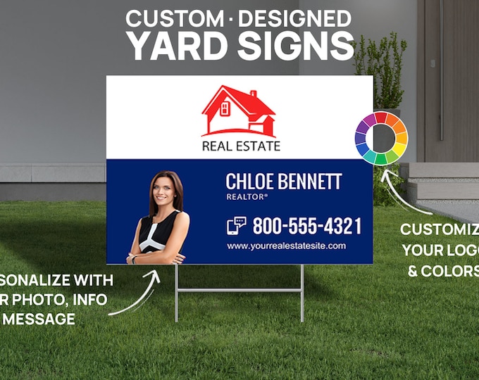 Custom Advertising Yard Signs Personalized, Advertising, Business Sign ...