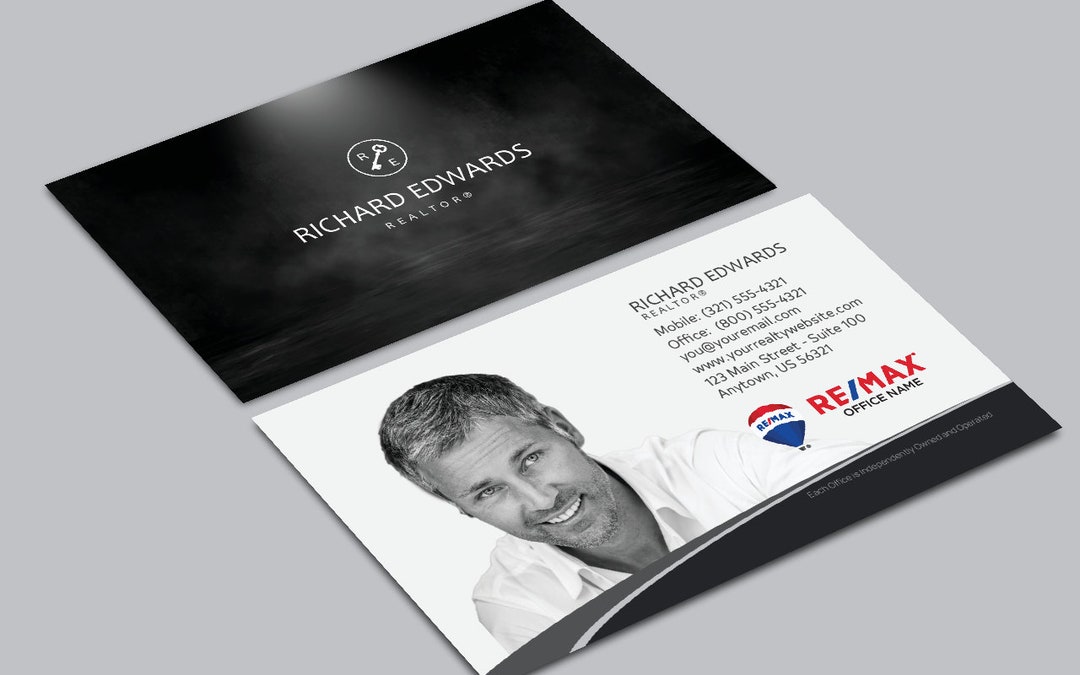 RE/MAX Business Card - Featured Agent Photo - Custom Design - Realtor ...