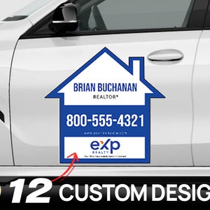 Exp Realty House Car Magnets - Custom Designed - Full Color Printed ...