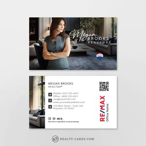 RE/MAX Business Card - Unique Realtor Business Card - REMAX Logo Design ...