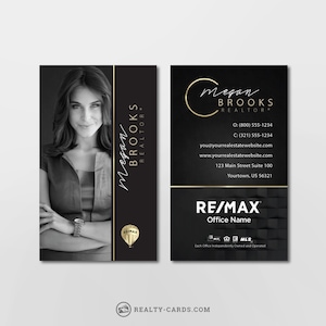 RE/MAX Business Card - Real Estate Agent Business Card - Realtor ...