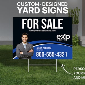Exp for Sale Sign - 18"x24" - FREE Metal Stakes Included - Printed Yard ...