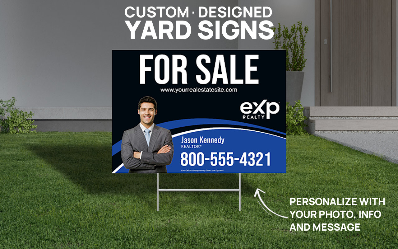 Exp for Sale Sign - 18"x24" - FREE Metal Stakes Included - Printed Yard ...