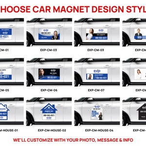 Exp Realty House Car Magnets - Custom Designed - Full Color Printed ...