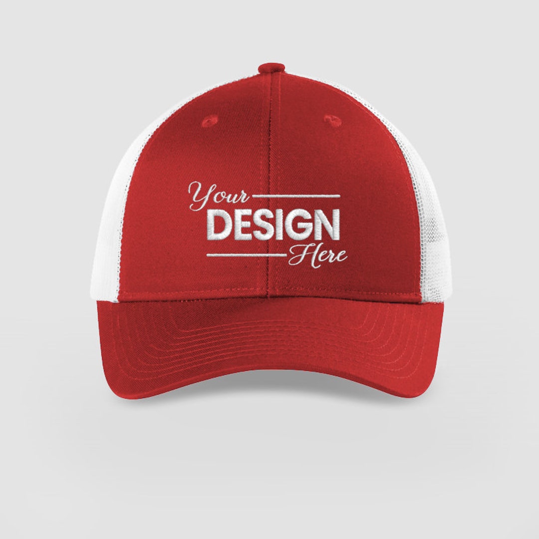 Custom Embroidered Trucker Cap | Embroidered Low-profile Snapback ...