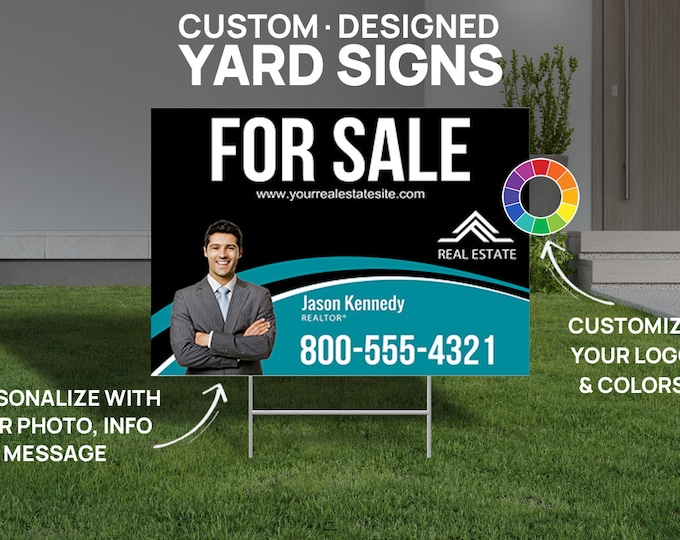 Custom Advertising Yard Signs Personalized, Advertising, Business Sign ...