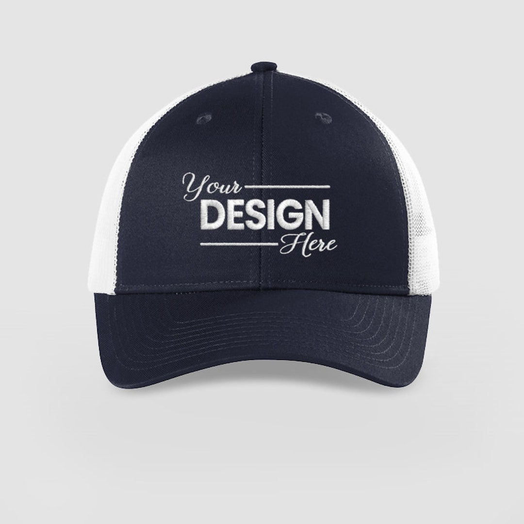 Custom Embroidered Trucker Cap | Embroidered Low-profile Snapback ...