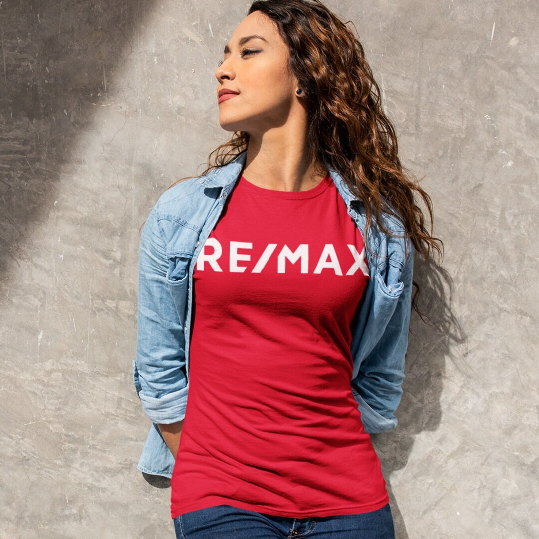 REMAX Logo T-shirt | Women's Fitted Soft-touch Realtor T-shirt | Shirt ...