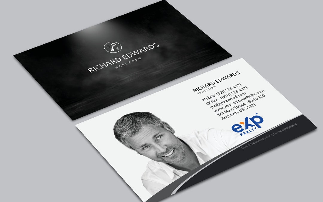 Custom Exp Realty Business Card - Real Estate Agent Photo - Realtor ...