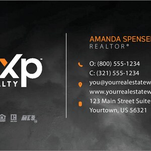 Exp Realty Business Card - Real Estate Broker Business Card - Featured ...