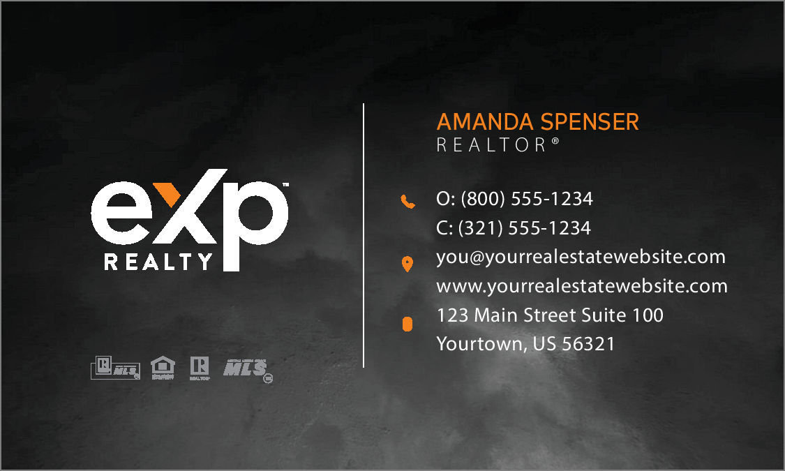 Exp Realty Business Card - Real Estate Broker Business Card - Featured ...