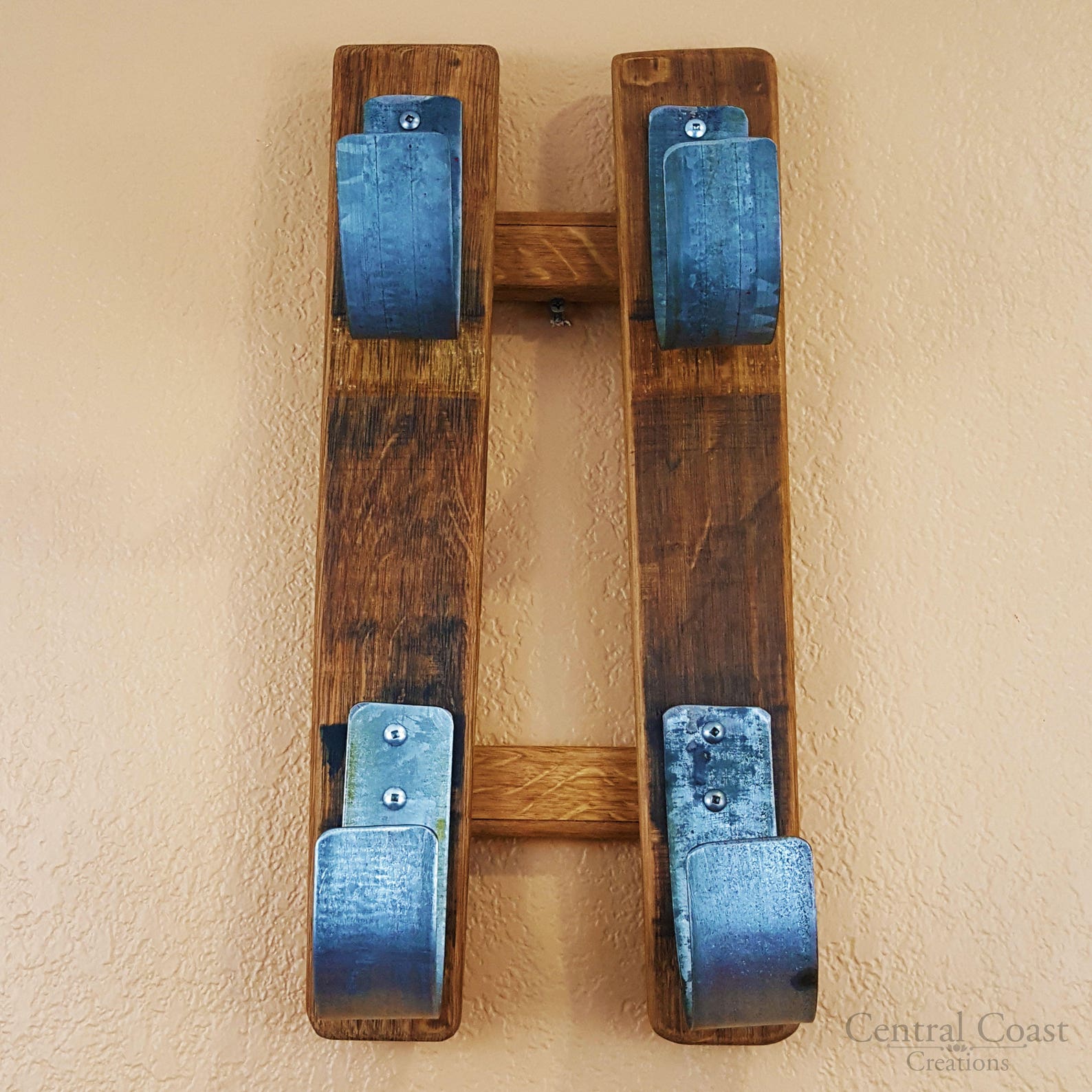 Wine Barrel 2 Bottle Wine Rack Rustic Furniture - Etsy