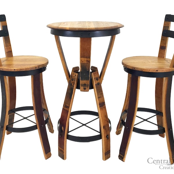 Rustic Bistro Table - Etsy