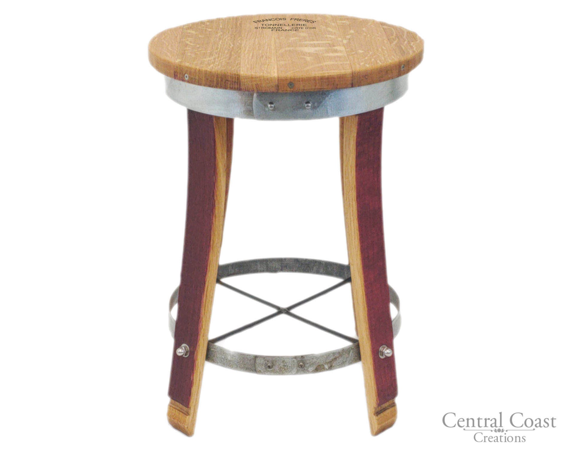 Swivel Top Wine Barrel Stave Stool 24" 26" 30" Sit Height Rustic ...