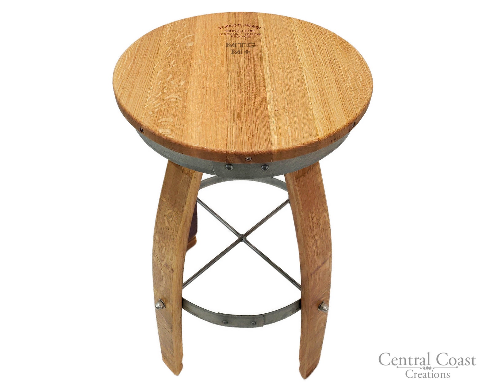 Swivel Top Wine Barrel Stave Bar Stool 24 26 - Etsy
