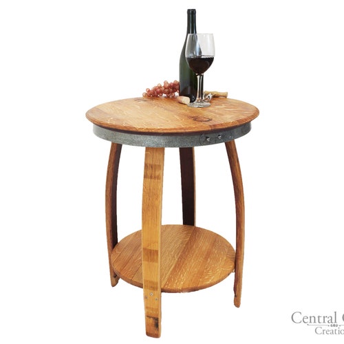 Wine Barrel Side Table Kit - Etsy