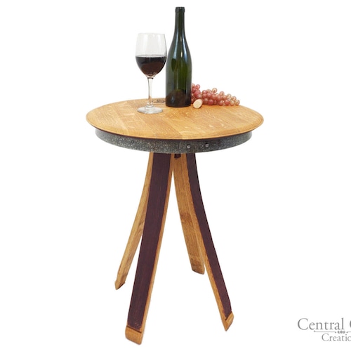 Wine Barrel Side Table Kit - Etsy